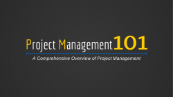 Project Management 101: The Art & Science of Managing Projects